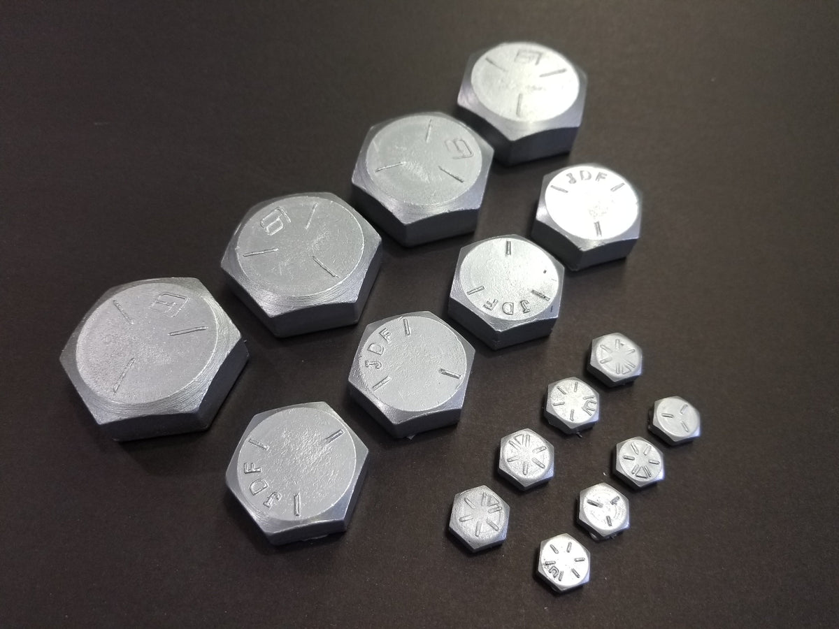 Decorative Resin Bolt Heads for 1 inch bolts- 1 Dozen – The Build Cave