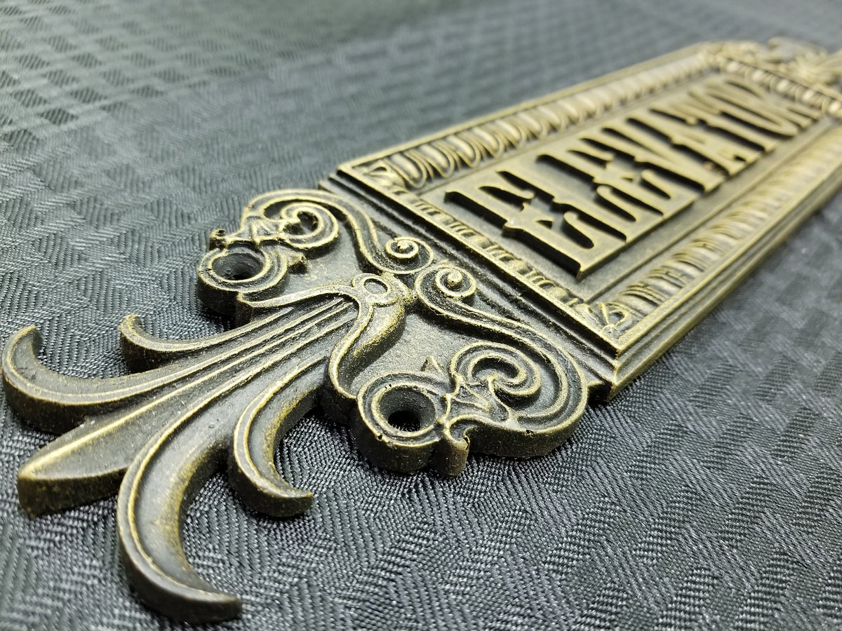 Vintage Stylized Elevator Sign (Resin) – The Build Cave